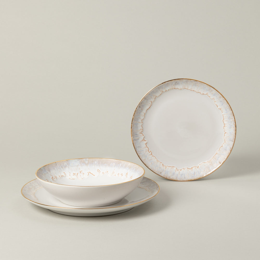 12-Piece Dinnerware Set with Soup/Pasta Bowl Taormina, Casafina by COS