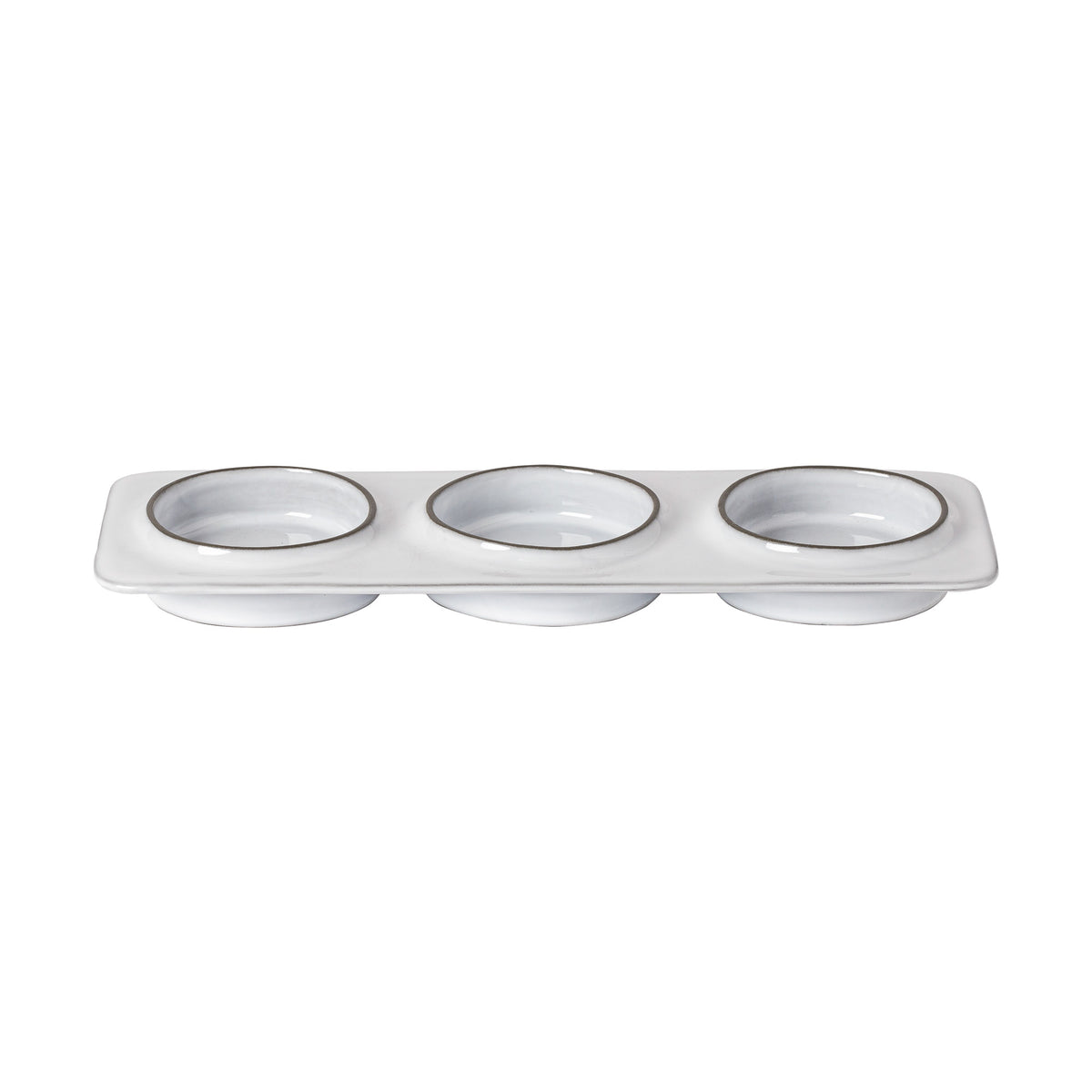 3-Section Rectangular Tray Âmbar