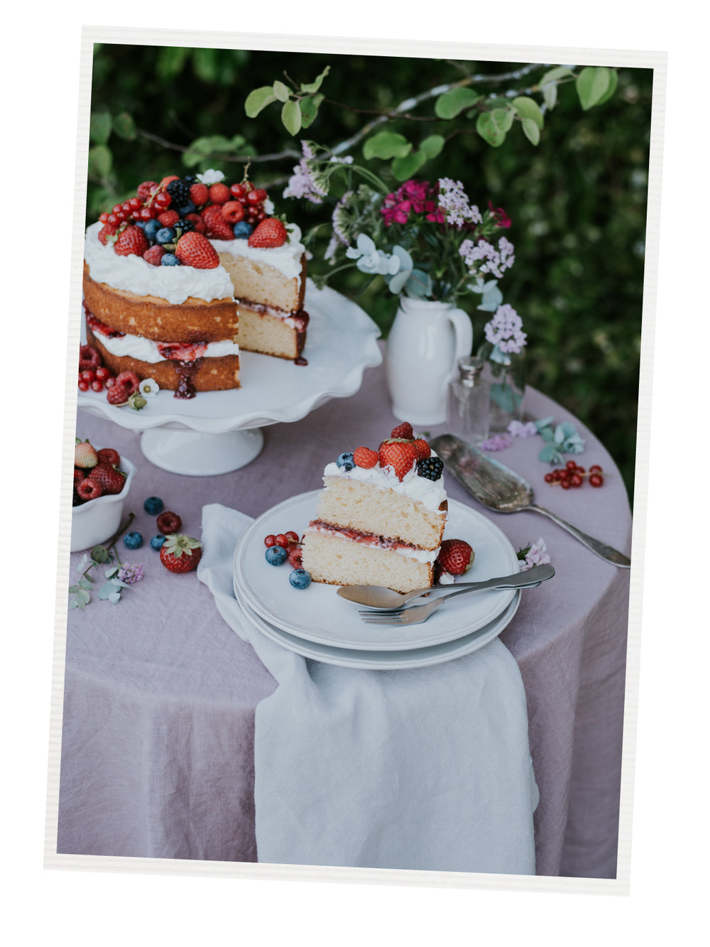Recipes of Love - Bolo de Limão e Cardamomo com Mascarpone e Frutos Ve
